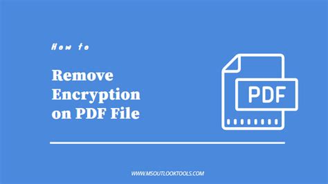 Ways To Remove Encryption From Pdf Files Decrypt Pdf Easily