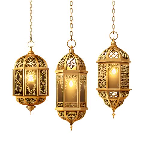 아름답게 제작 된 황금 아랍어 랜턴의 3d 세트 3d 칸델라 아라비아 말 Png 일러스트 및 이미지 에 대한 무료 다운로드 Pngtree