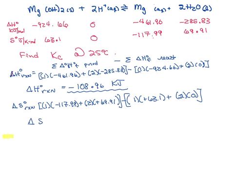Solved Using Thermodynamic Data Determine The Equilibrium Constant At 25 ºc For The