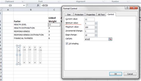 Easy One Way Sensitivity Analysis On Weighted Sum Models In Excel Part 1 Excel Tv