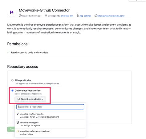 Github Knowledge Access Requirements