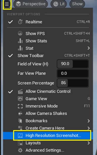 how to take high resolution screenshots in unreal engine 5 complete guide