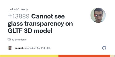 cannot see glass transparency on gltf 3d model · issue 13889 · mrdoob