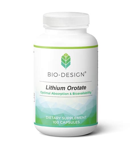 Lithium Orotate Optimal Absorption And Bioavailability Bio Design Supplements