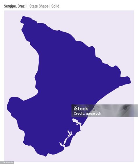 세르지페 브라질 간단한 벡터 맵입니다 상태 모양입니다 솔리드 스타일 세르지페의 국경 벡터 일러스트 레이 션 0명에 대한 스톡 벡터 아트 및 기타 이미지 Istock