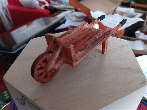 Работа Деревянная тачка напечатанная в формате 3d • Сделано на 3d принтере I3 Mega S・cults