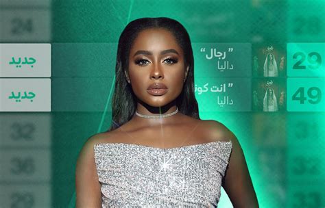 داليا مبارك على قائمة أعلى 50 أغنية خليجي بأغنيتين من ألبومها الجديد