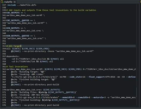 Ccstudio Gmake No Rule To Make Target Processors Forum Processors Ti E E Support Forums
