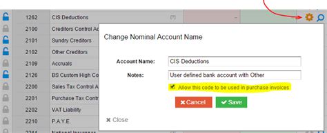 More Flexibility In Nominal Codes Available To Invoices And Purchases Implemented QuickFile
