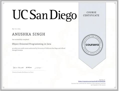 finished object oriented programming course on coursera anushka singh posted on the topic