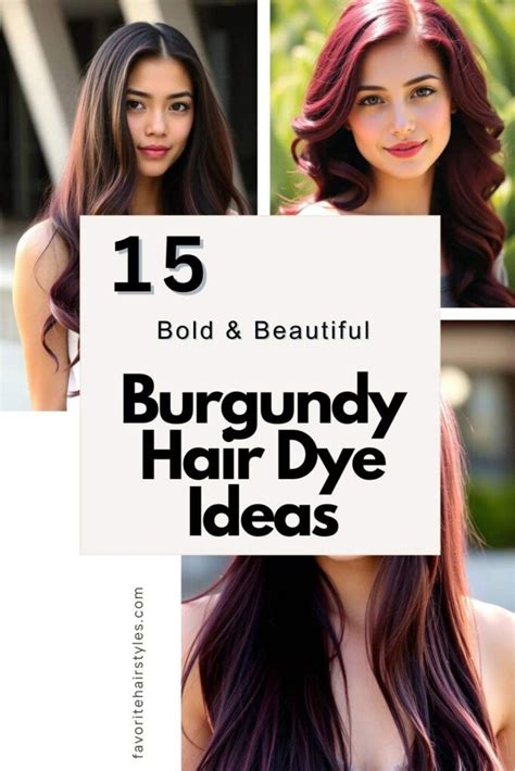 Bold And Beautiful Burgundy Hair Dye Ideas Favorite Hair Styles