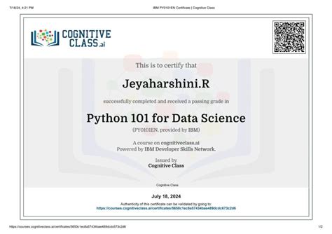 Jeya Harshini On Linkedin Datasciencecertification Pythonprogramming