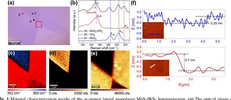 Figure 1 From High Performance Photodetectors Based On Lateral Monolayer Mos2 Ws2