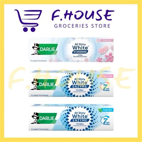 Darlie Natural Whitening Enzyme Toothpaste Floral Fresh Fresh Mint Sakura 120g Shopee