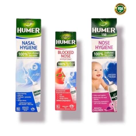 Humer Nasal Spray Blocked Nose Nasal Hygiene Nose Hygiene For Infant