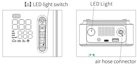 Keepup Nw05 P 타이어 팽창기 휴대용 공기 압축기 사용 방법 설명서 자동 사용자 가이드