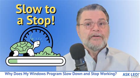 Why Does My Windows Program Slow Down And Eventually Stop Working