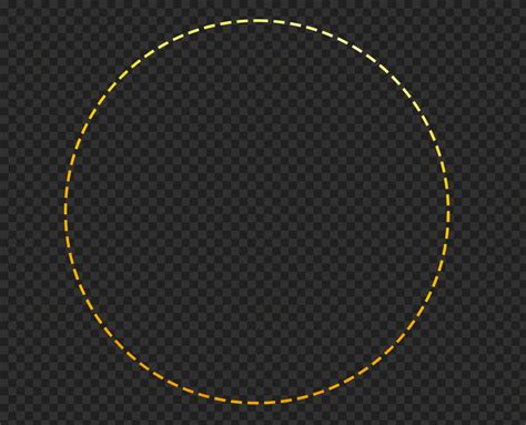 Circle Gold Dashed Border Png Image Citypng