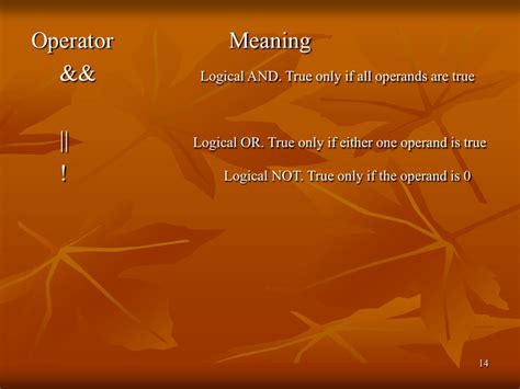 C Program Operators Ii Powerpoint Slides Learnpick India