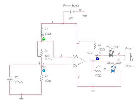 Temperature Measuring Circuit Multisim Live