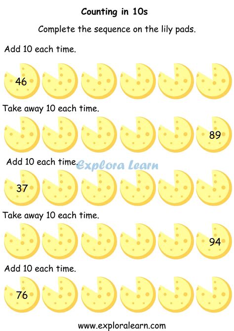 Skip Counting By 2 5 And 10 Worksheets Developing Number Patterns For 2 6 Year Olds