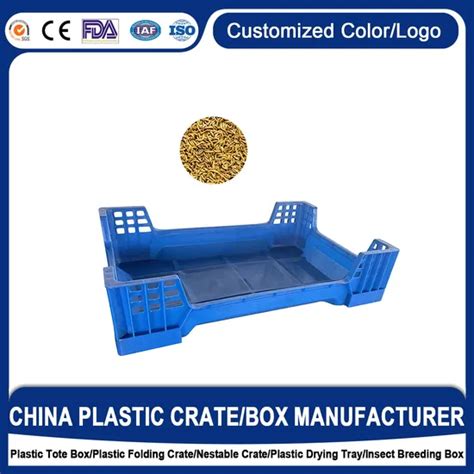 Unique 100 Pp Blue Black Soldier Larvae Tray Stackable Worm Binsinsect Unique 100 Pp Blue Black Soldier Larvae Tray Stackable Worm Binsinsect
