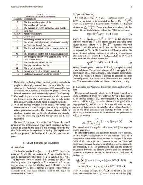 Discrete Optimal Graph Clustering Deepai