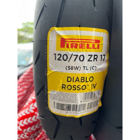 Pirelli Diablo Rosso 4 Tayar Motorcycle Motor 11070zr17 1207017