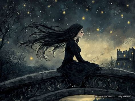 Ai创作图孤独的灵魂插画 唯美意境少女插画 梦幻世界里的姑娘 月光下的少女 月光插画月光下 蓝色月光下 梦幻女孩插画 星月河幻想插画 插画梦幻女孩 梦幻少女插画 手绘唯美夜晚 卡通唯美梦幻