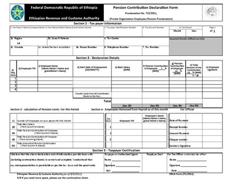 Federal Democratic Republic Of Ethiopia Ethiopian Revenue And Customs