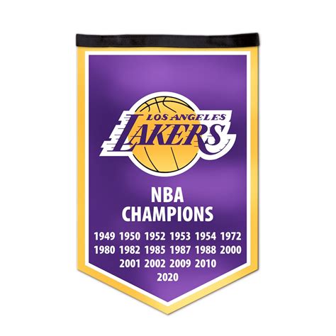 The Sports Vault Los Angeles Lakers 17 Time Nba Finals Champions 12