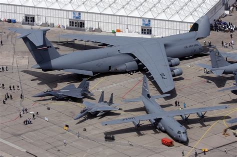 C 5 Next To A C 130 And A Few Fighters R Aviation