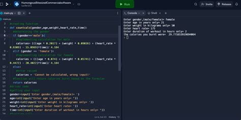 Calculating Calories Burnt During Workout Using Python Askpython