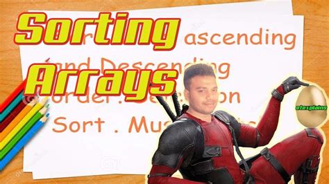 C Programming Tutorial 35 Sorting Arrays C Programming Tutorials Programming Tutorial C