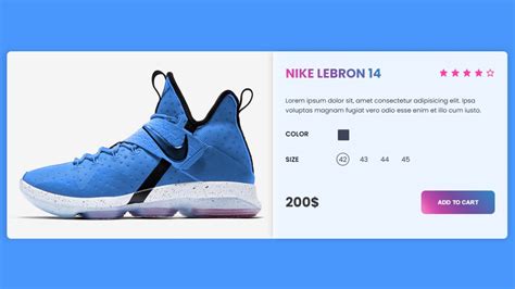 Beautiful Nike Shoes Landing Page Using Htmlcssjs Youtube