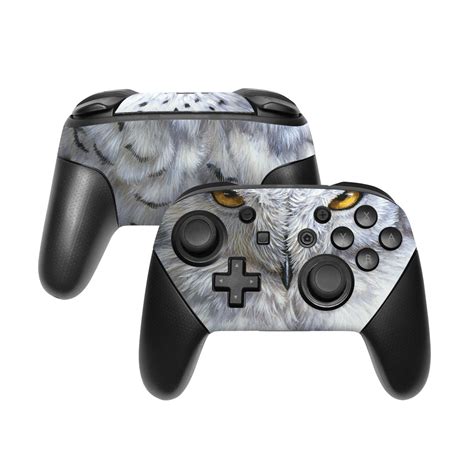 Snowy Owl Nintendo Switch Pro Controller Skin
