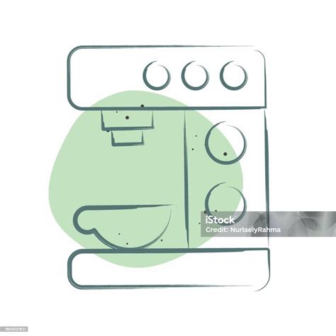 아이콘 커피 메이커 커피 기호와 관련이 있습니다 색상 별점 스타일 심플한 디자인 편집 가능 간단한 일러스트레이션 가정 생활에