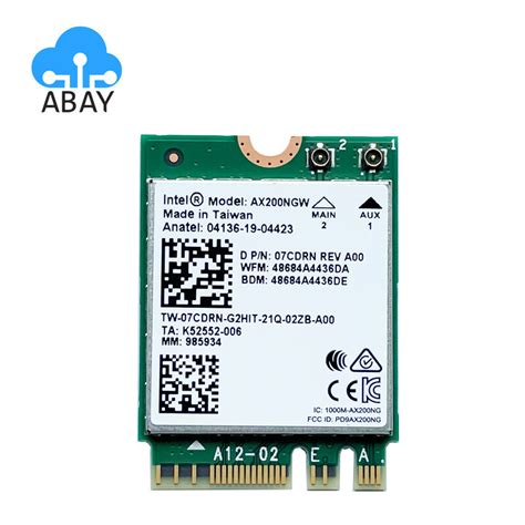 AX NGW Wi Fi Dual Intel ไรสาย Ax ngw Gbps ax Ax สำหรบ Intel ngw ac M