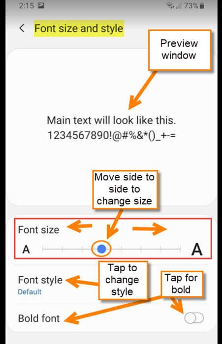 How To Change Font Size On Android Daves Computer Tips