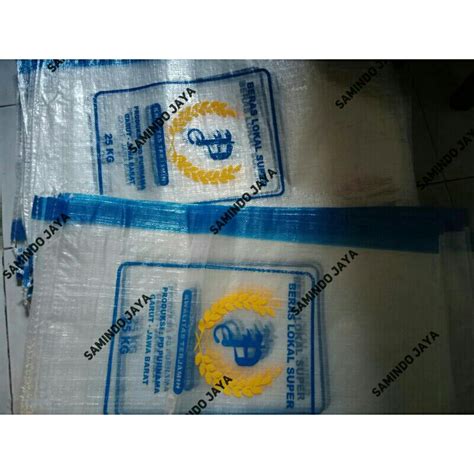Jual Karung Beras 25kg Custom Sablon Shopee Indonesia