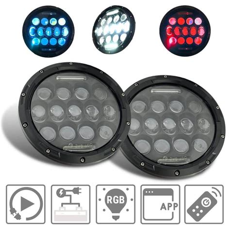 7 Round Led Headlights All Styles And Beam Patterns