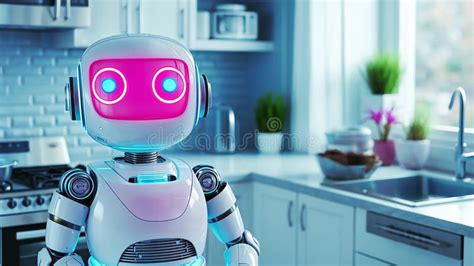 A Robot Interacts With Its Environment Showcasing Advancements In Ai Companionship Technology