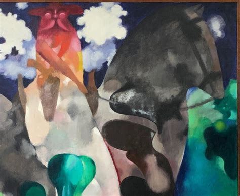 William Shields 1988 Utopia Abstract Oil Painting On Canvas