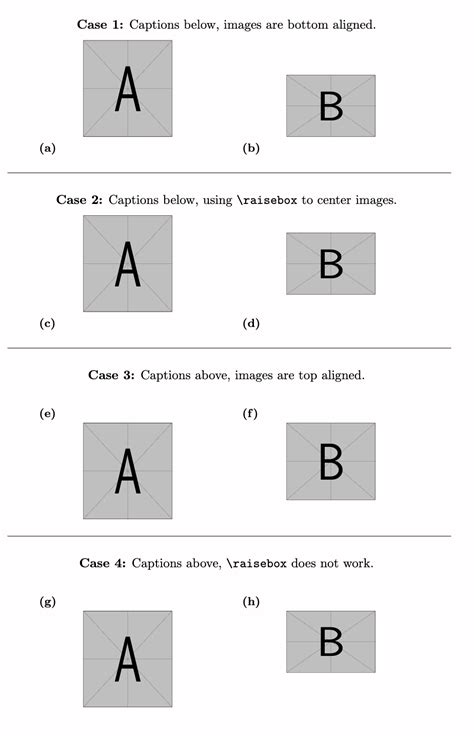 Graphics How To Vertically Align Subfigures While Keeping Top Aligned