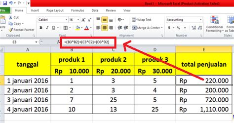 Rumus Sumproduct Pada Excel Share Informasi