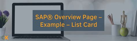 SAP Overview Page Example List Card Cadaxo GmbH