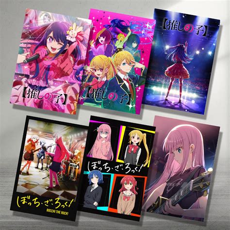 A3 Anime Oshi No Ko Poster Collection Bocchi The Rock Hoshino Ai Aqua Ruby Hitori Gotou