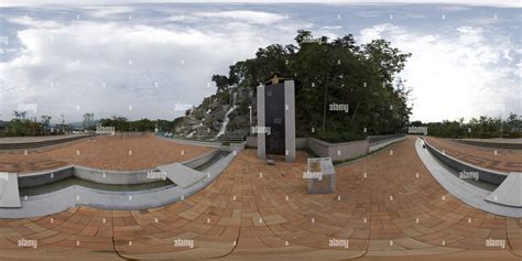 360° View Of Monument Of Kim Jongwhans Song Wet Fog Park Yangpeyong Alamy