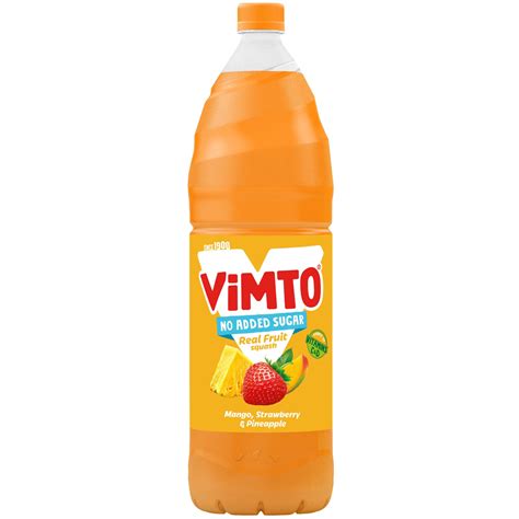 Vimto Remix Mango Strawberry And Pineapple No Added Sugar Squash 1 5L Wilko