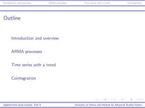PDF Applied Time Series Analysis Part II Univie Ac Athomepage Univie Ac At Robert Kunst
